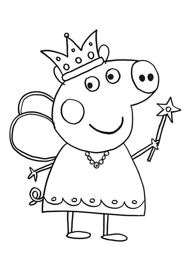 Peppa Fairy - Colouring Book for Children