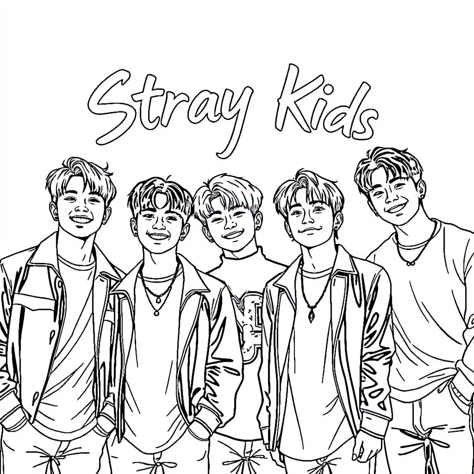 Stray Kids – Malbuch für Kinder