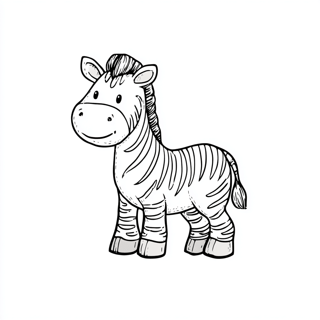 Zebra - Colouring book for children